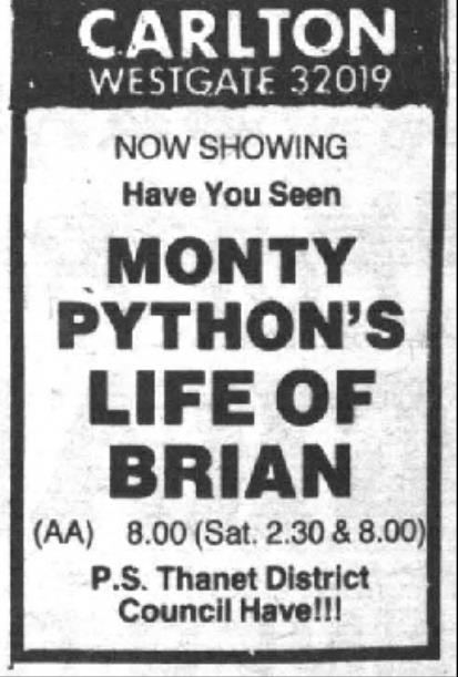 Monty Python’s Life of Brian, British Local Censorship, and the ...